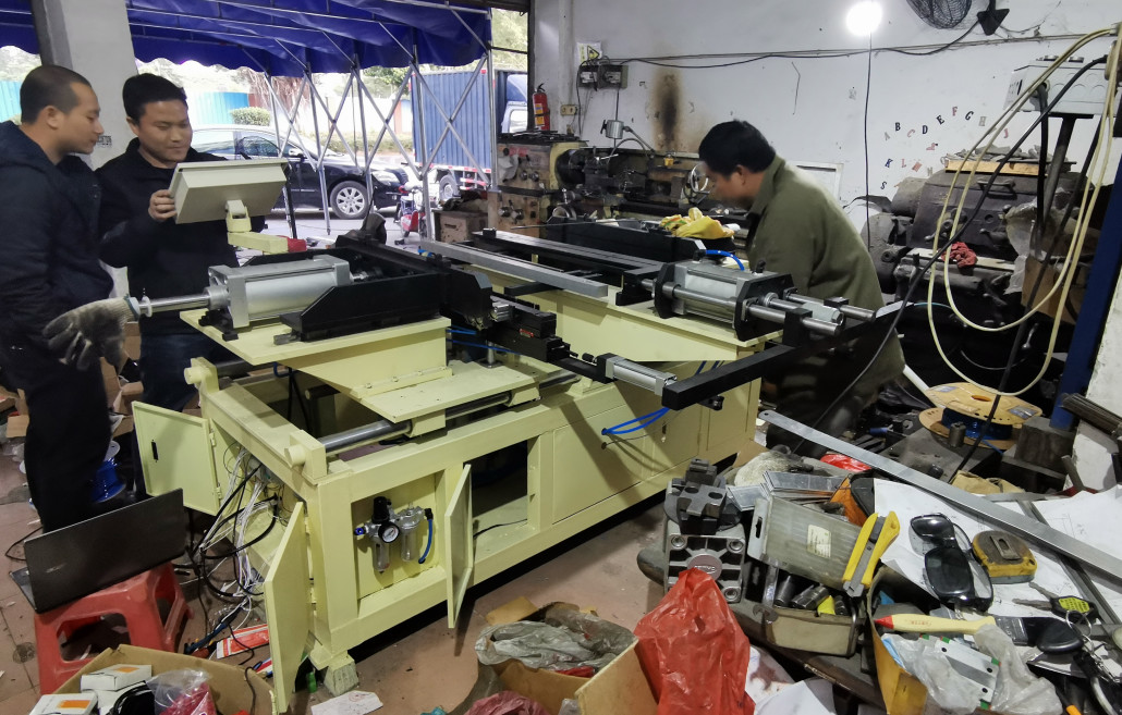 Radiator Semi-Automatic Core Assembly Machine 0.5-0.8Mpa Work Pressure ...