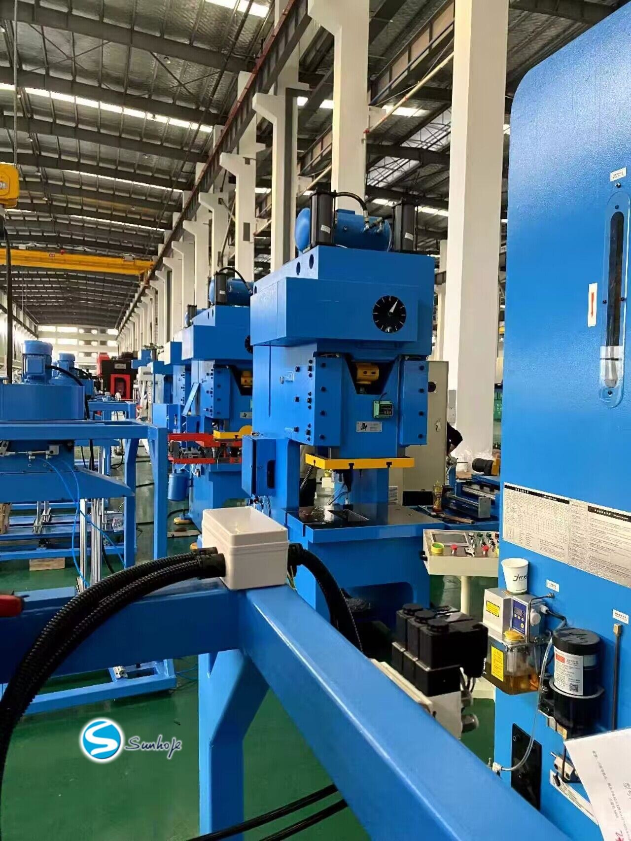 C Type Aluminum Fin Press Machine For Heat Exchanger