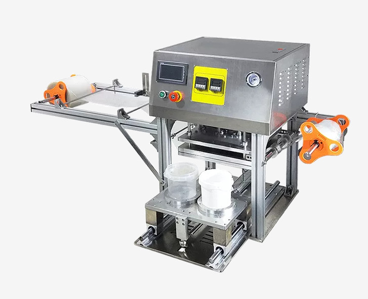 1600 Pcs/h Automatic Jar Bucket Sealing Machine For Packing Food Sauce ...